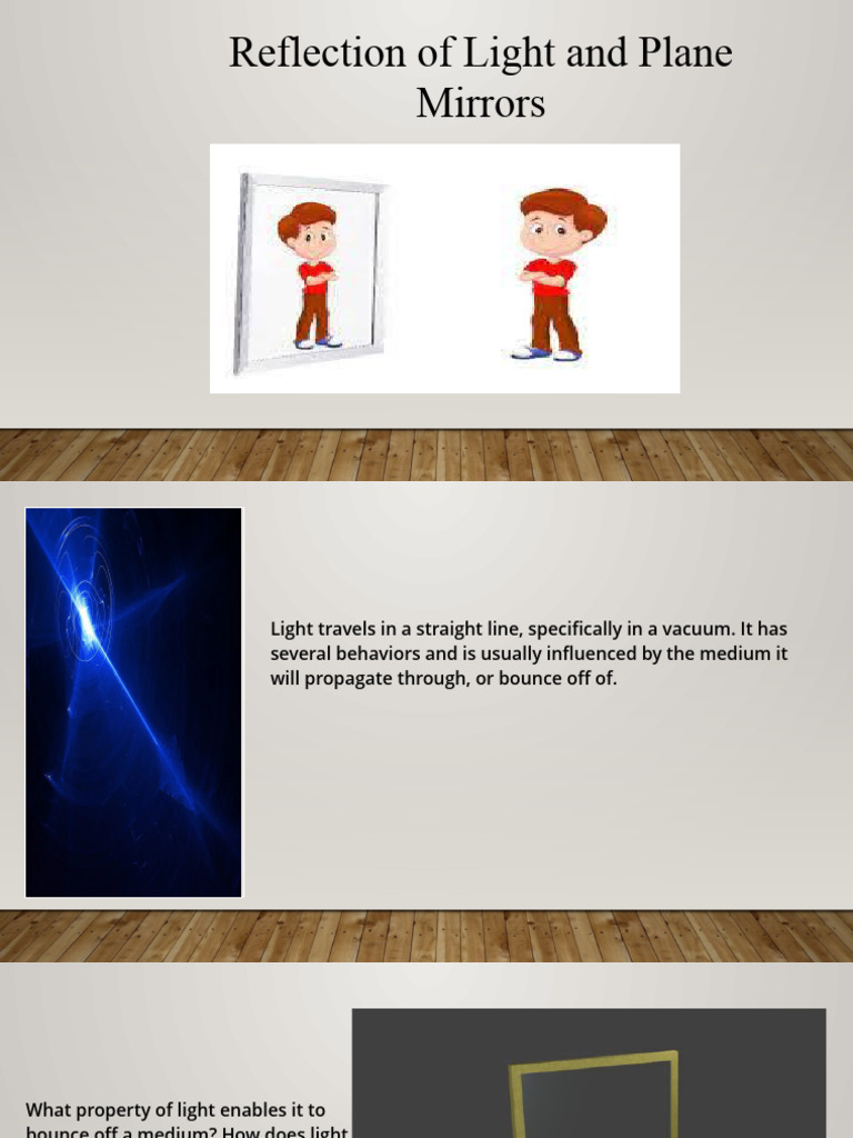 Reflection of Light and Plane Mirrors | PDF | Reflection (Physics) | Mirror