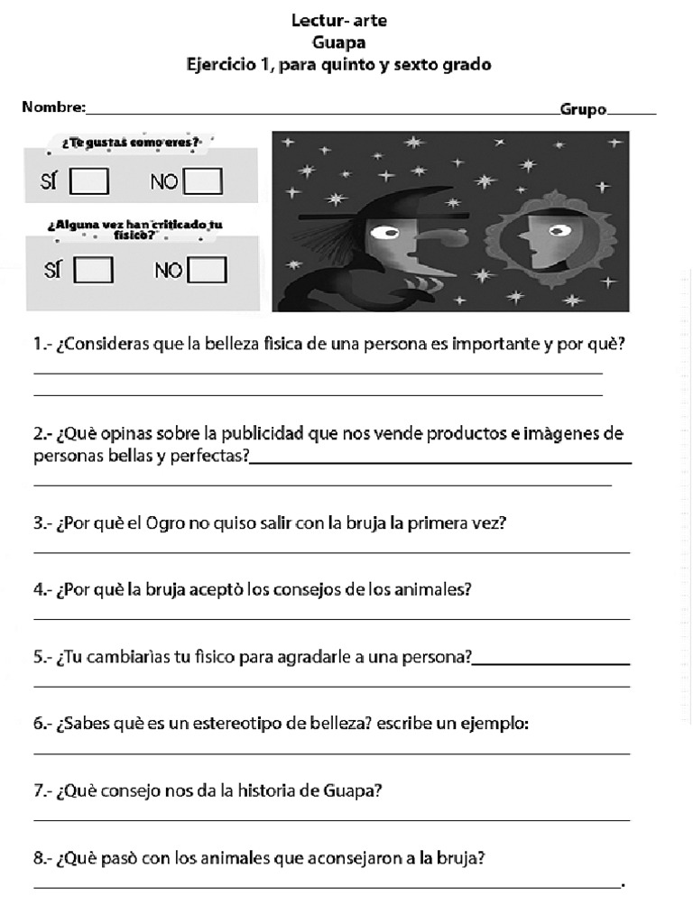 Ejercicio 1 Quinto y Sexto Año | PDF