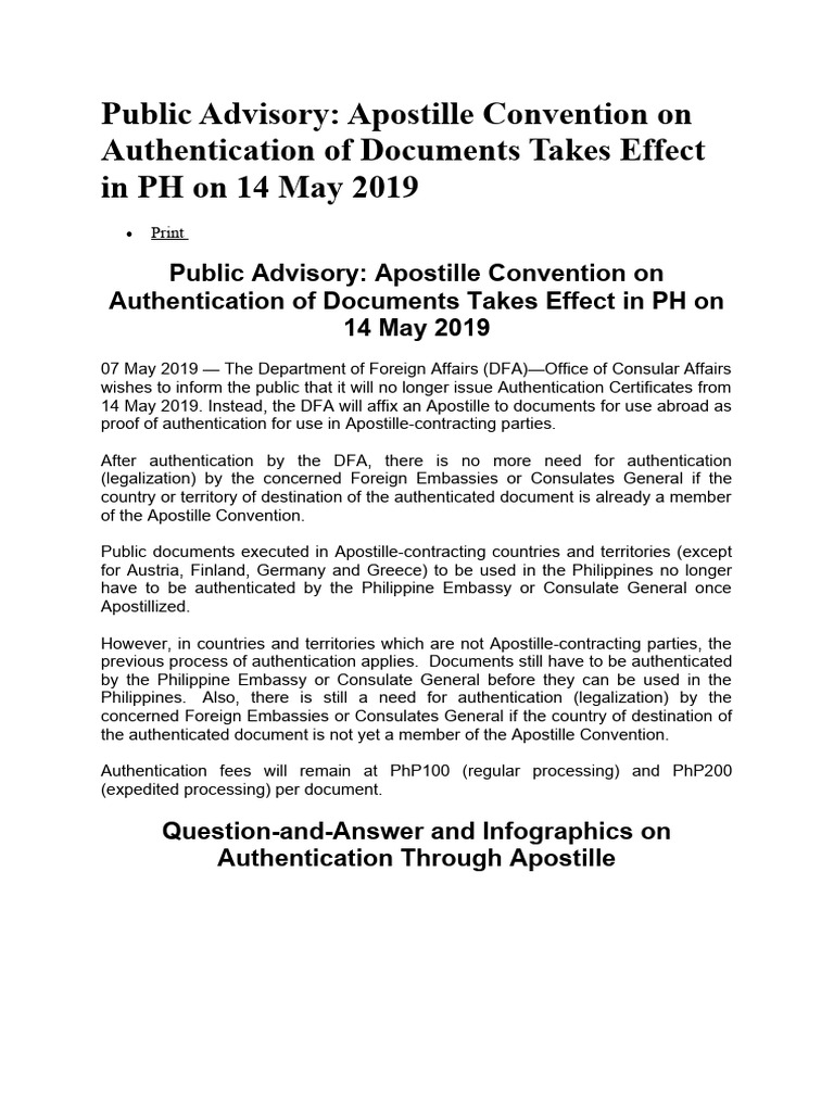 Apostile Convention | PDF | Consul (Representative) | Government