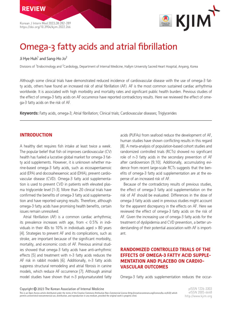Kjim 2022 266 | PDF | Omega 3 Fatty Acid | Dietary Supplements