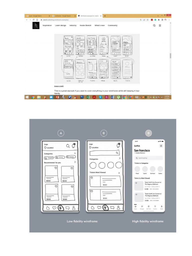 Wireframes | PDF