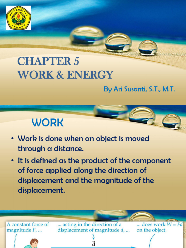 BAB 5. Chapter 5 - Work and Energy | PDF | Potential Energy | Force