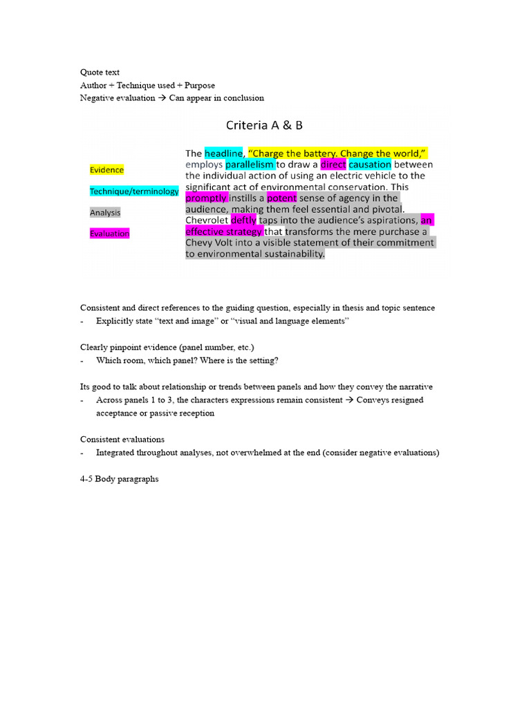 Guided Analysis Notes | PDF