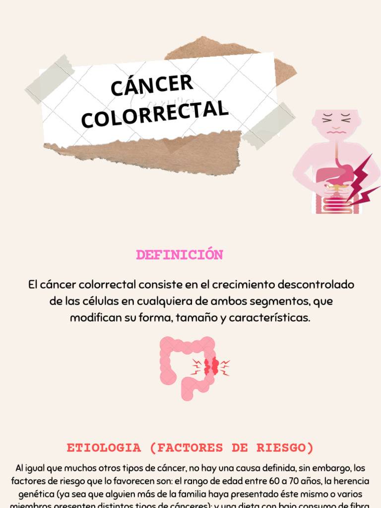 Cancer colorrectal presentación | PDF | Cáncer colonrectal | Cáncer