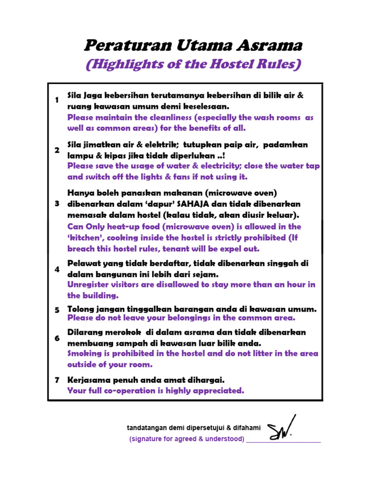 Hostel Rules | PDF | Lifestyle