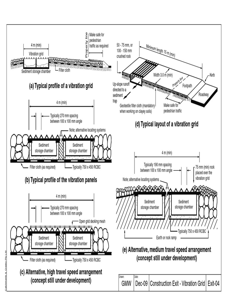 Construction Exit Vibration Grid | PDF | Earth Sciences | Physical ...