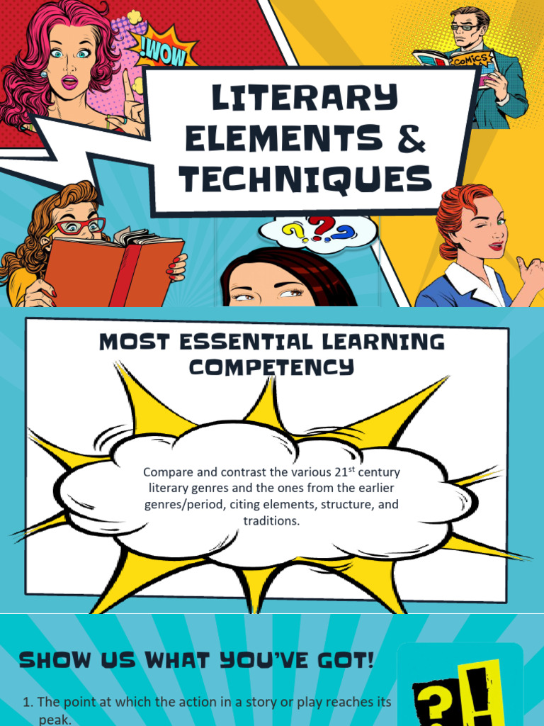 Literary Elements Pdf Narration