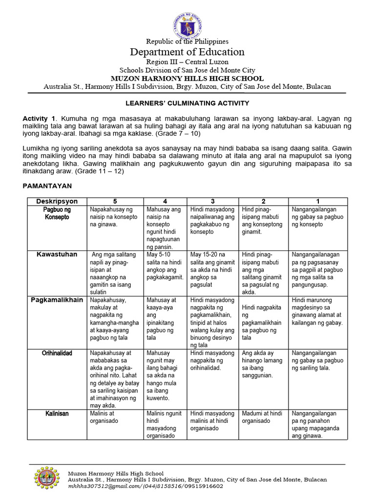 Culminating Off-Campus | PDF