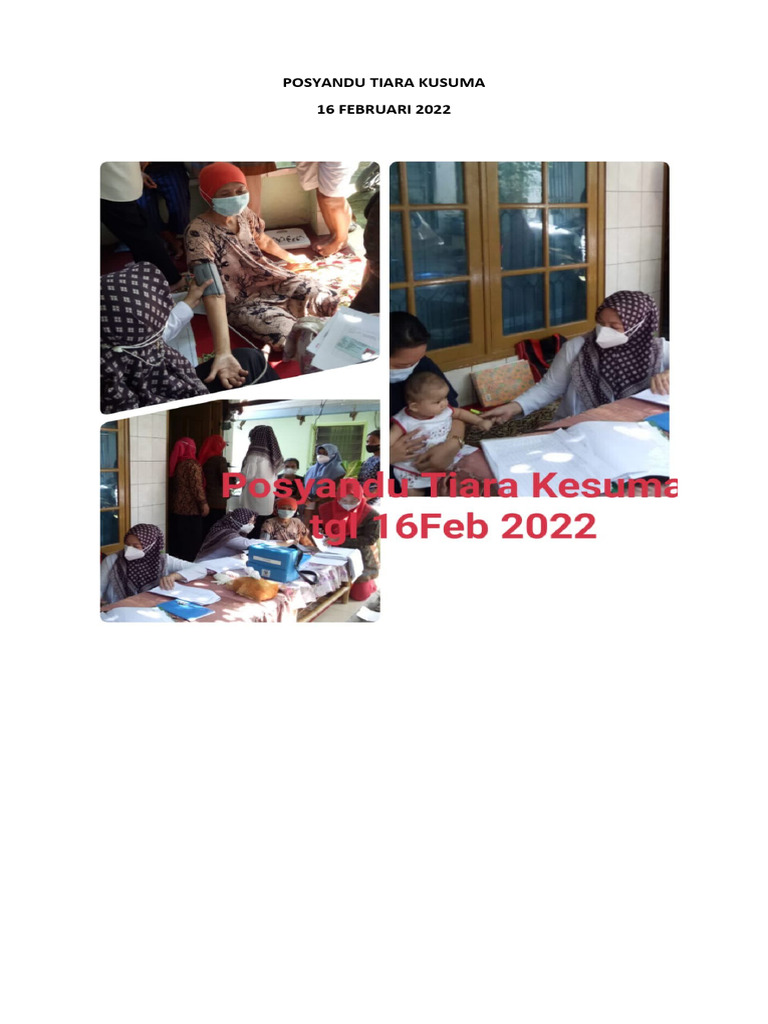 POSYANDU TIARA KUSUMA FEBRUARI | PDF