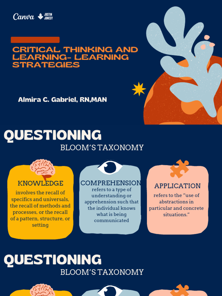 Critical Thinking - LEARNING STRATEGIES | PDF | Thought | Critical Thinking