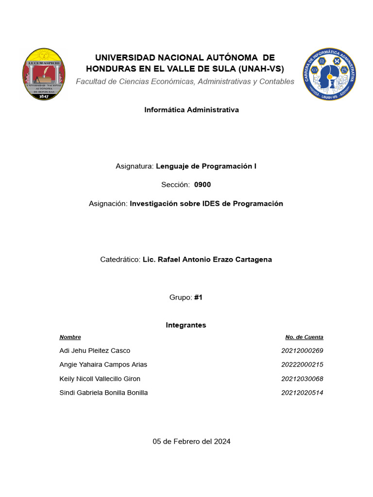 Investigación sobre IDES de Programación | PDF | Lenguaje de programación | Script Java