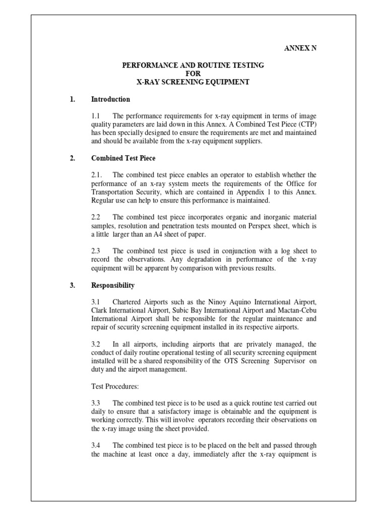 NCASP 2013 OTS AnnexN | PDF | Sheet Metal | X Ray