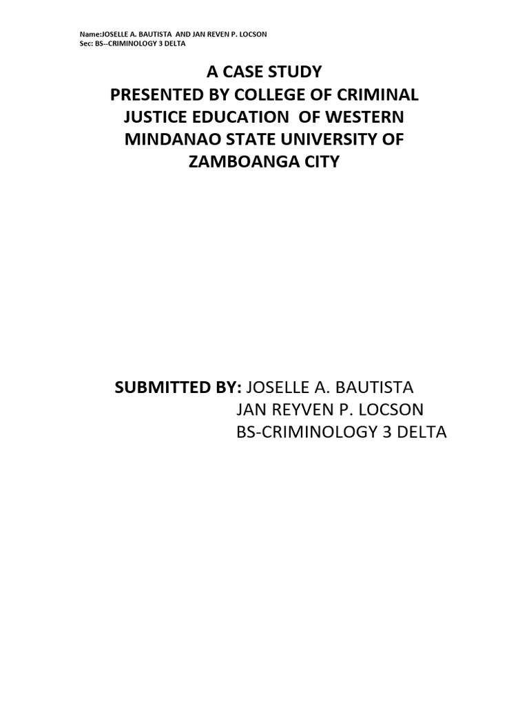 Final Case Analysis | PDF | Police | Crimes