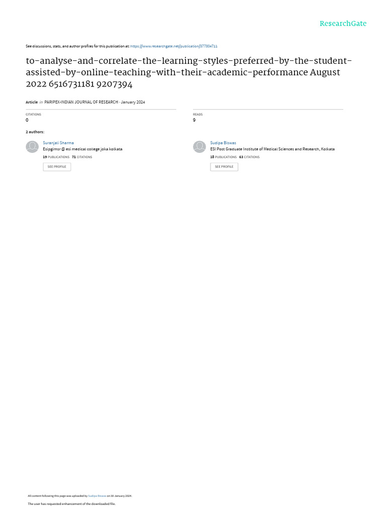 2 | PDF | Learning Styles | Medical Education