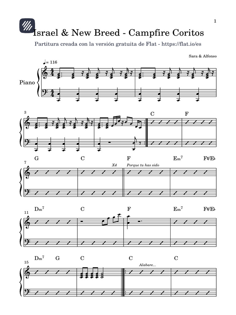 Israel & New Breed - Campfire Coritos | PDF