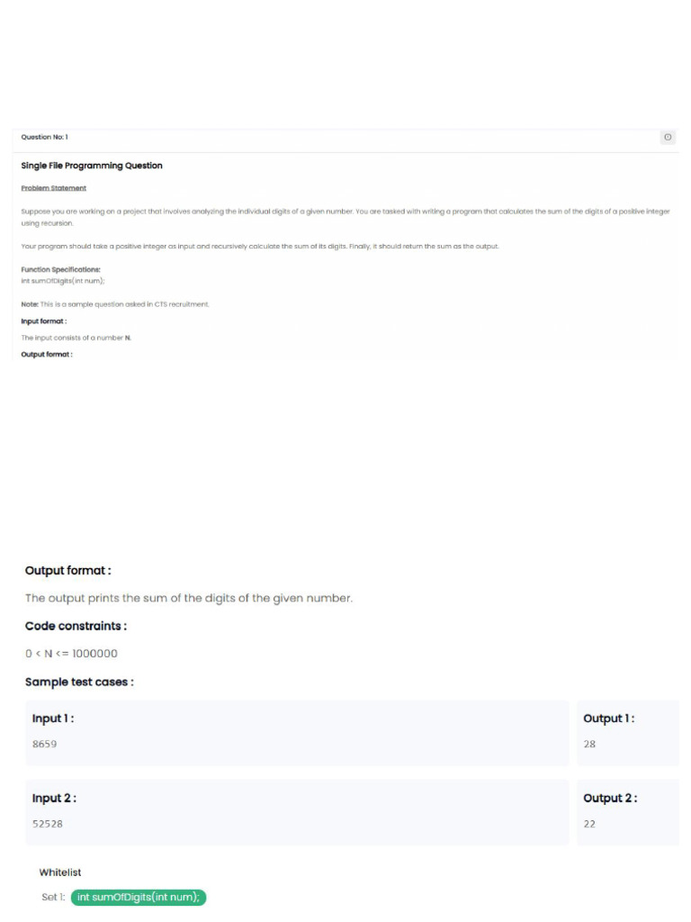 Lecture 8 Single File Programming Questions | PDF