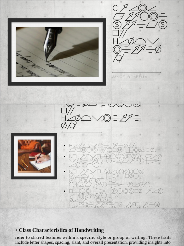 Characteristics of Handwriting | PDF