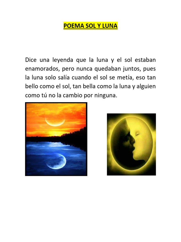 Poema Sol y Luna | PDF