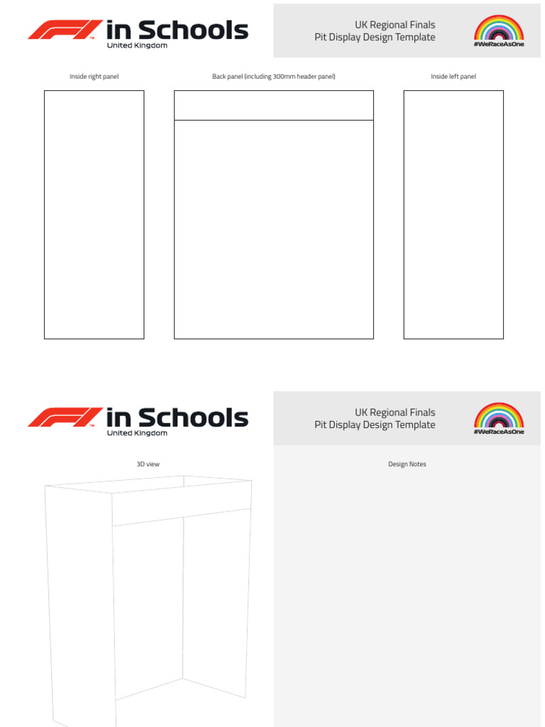 f1 in Schools Pit Display Template 2d Uk | PDF