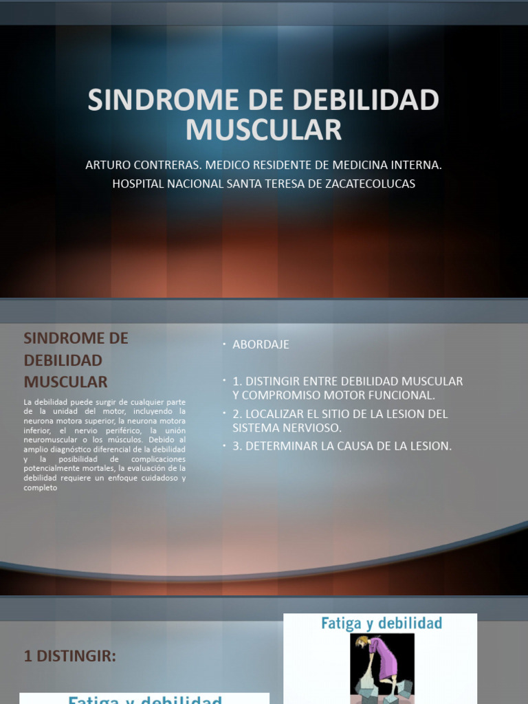 Tipos de Debilidad Muscular | PDF | Nervio | Músculo esquelético