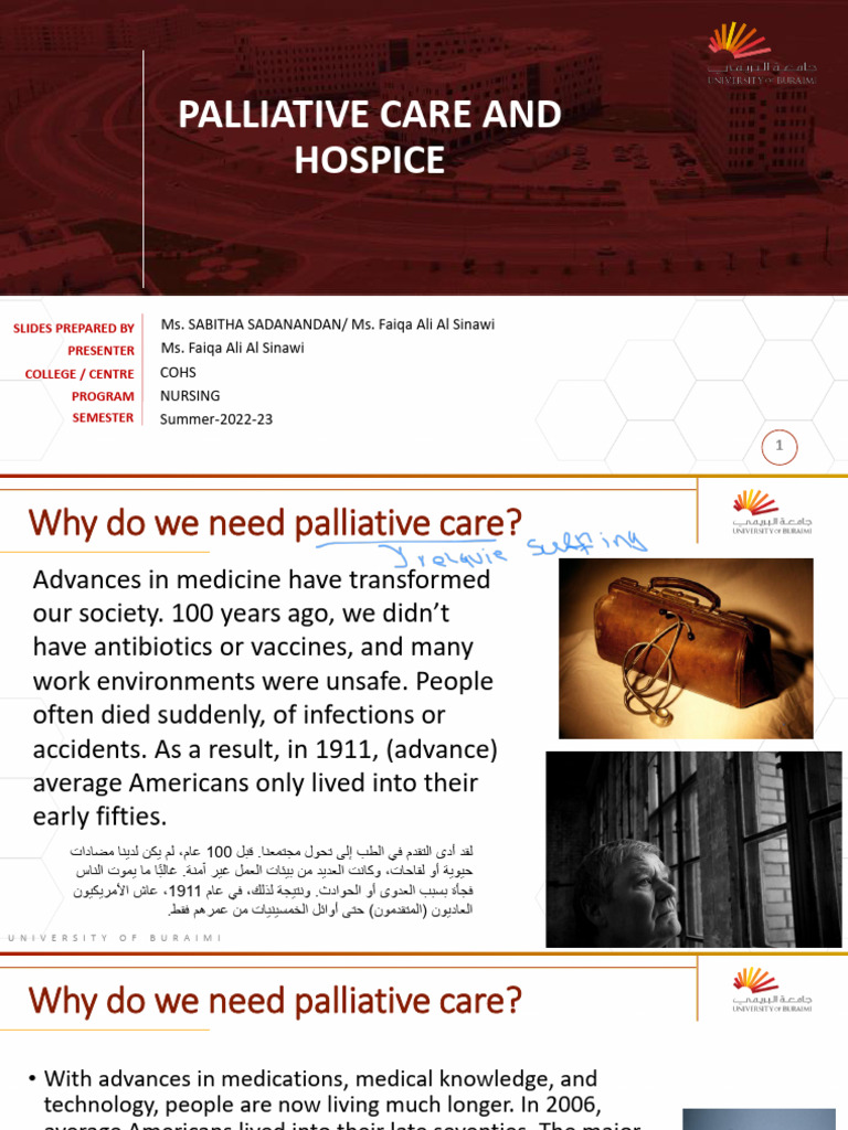 Week 1 Palliative Care and Hospice | PDF