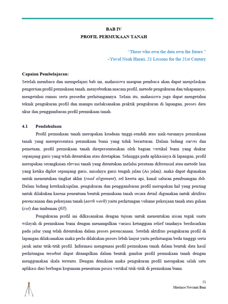Pengukuran Profil Permukaan Tanah | PDF