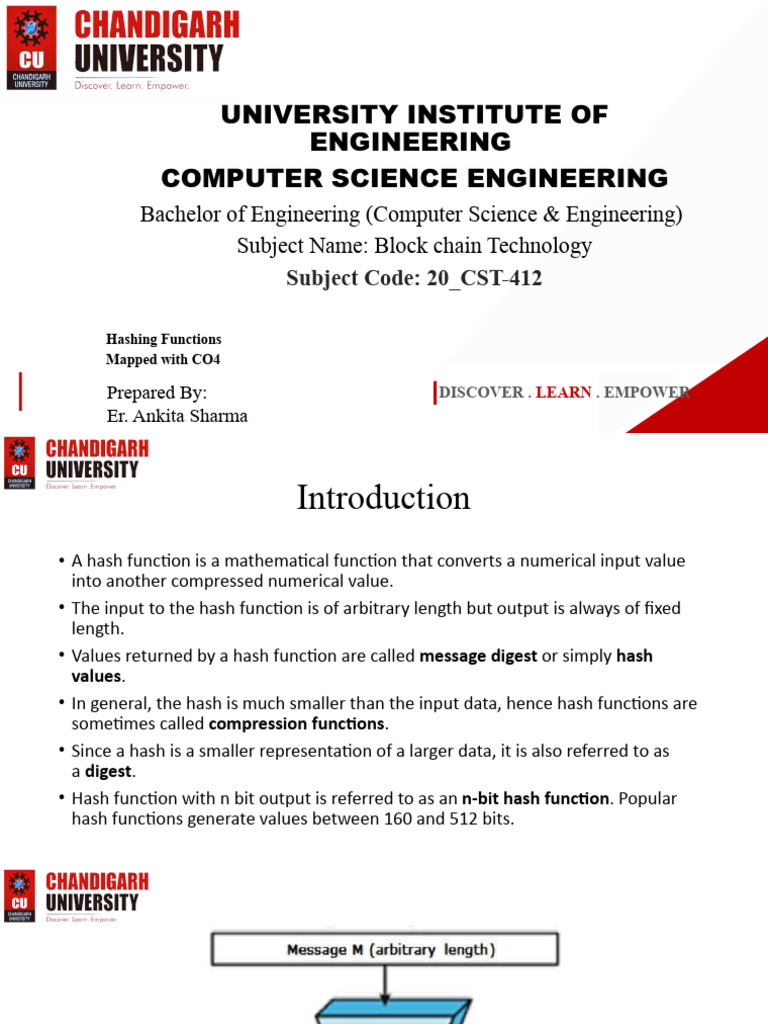 Hash Functions in Blockchain Tech | PDF | Telecommunications | Computing