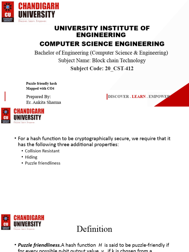 Lecture 3.1.2 - Puzzle Friendly Hash | Download Free PDF | Theoretical Computer Science ...