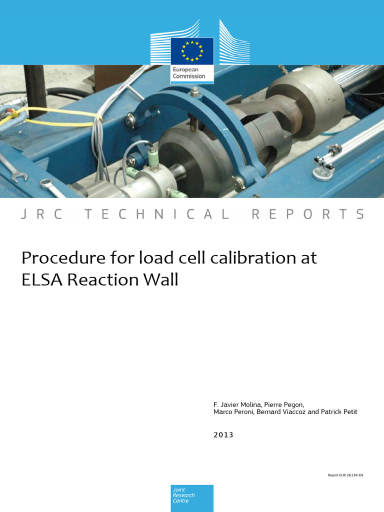 Load Cell Calibration Procedure at ELSA | PDF | Calibration | Analog To ...