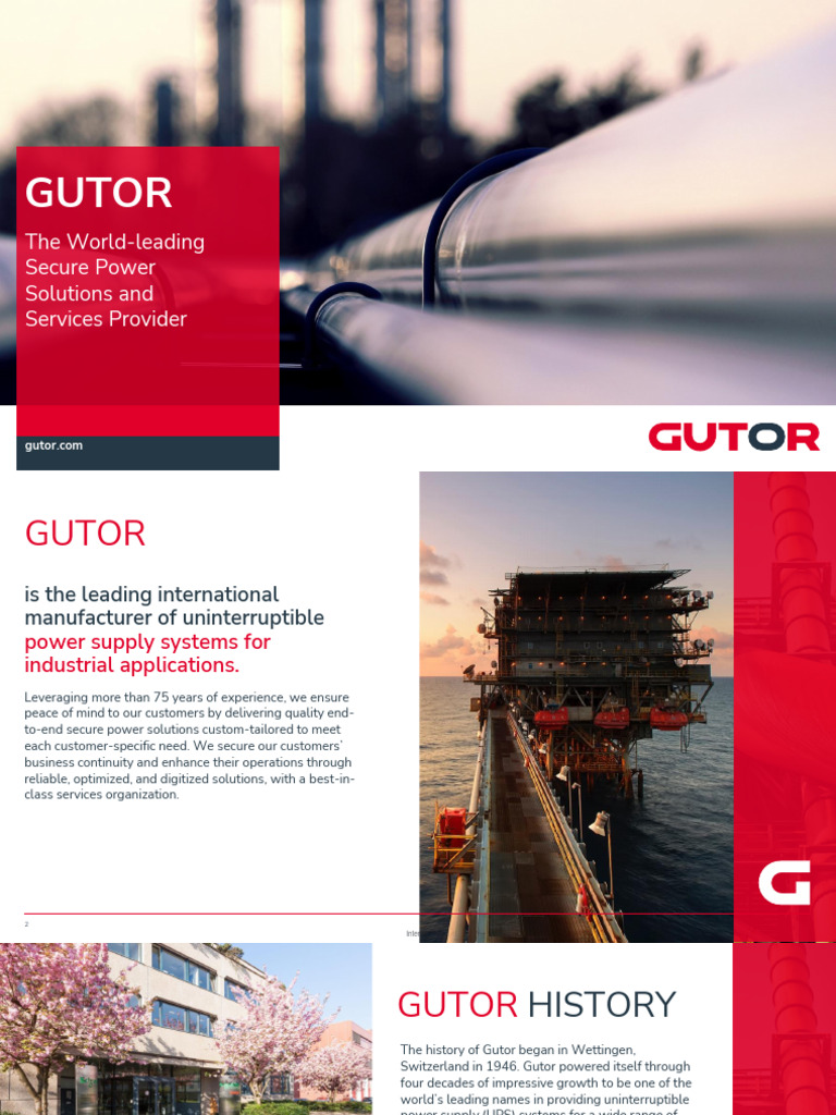 Gutor Company Profile - 2023 | PDF | Rectifier | Power Inverter