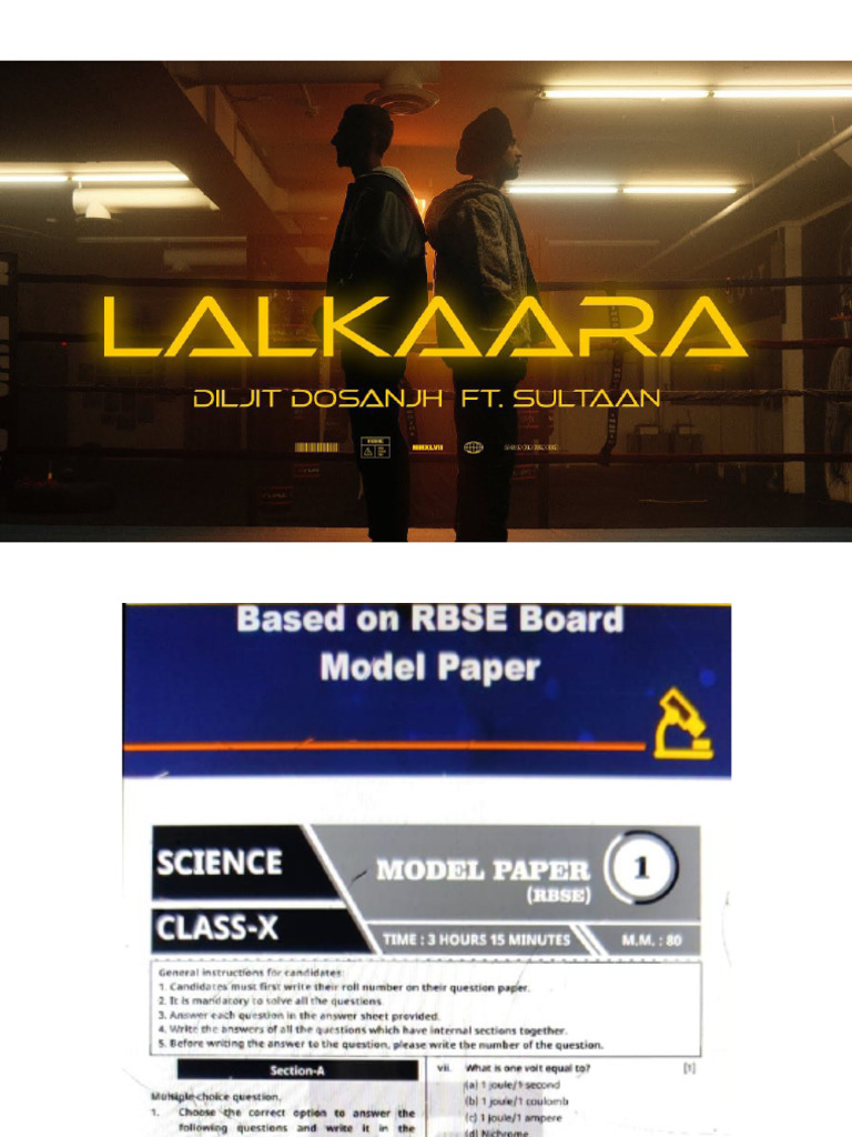 Science Model Paper Utkarsh | PDF