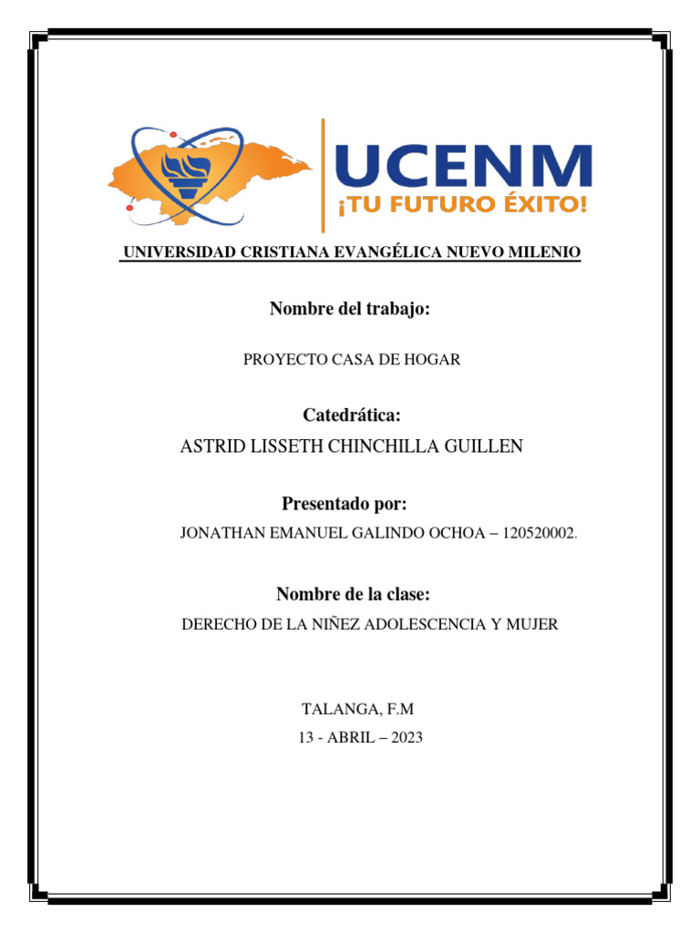 Proyecto Casa Hogar | PDF