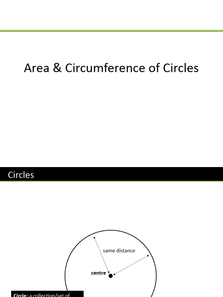 GR 7 Unit 4 Circles | PDF | Circle | Area