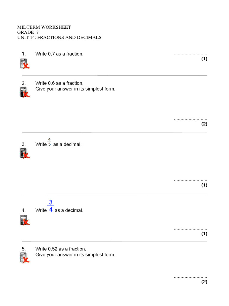 GR 7 - Unit 14 | Download Free PDF | Decimal | Elementary Mathematics