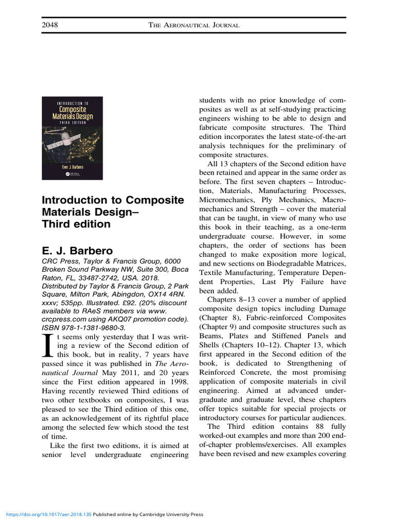 Introduction To Composite Materials Design - Third Edition E. J ...
