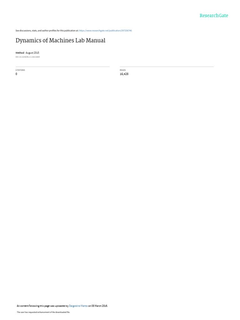 DOM Lab | PDF | Gyroscope | Rotation Around A Fixed Axis