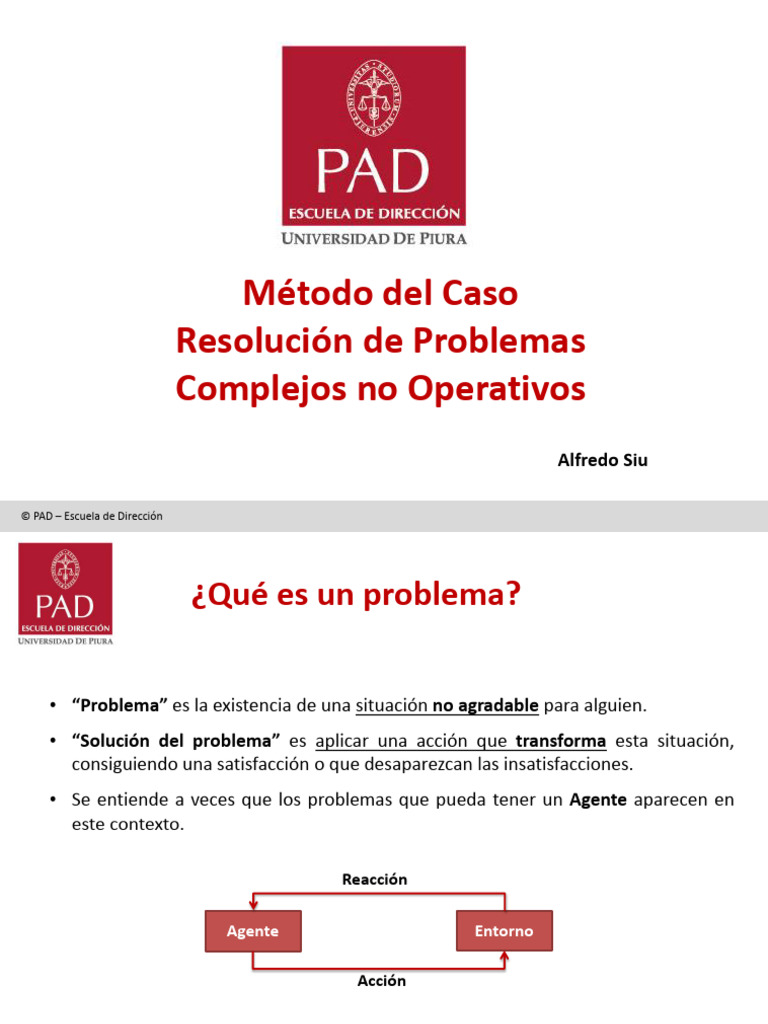 Método del Caso en PAD - Alfredo Siu | PDF | Aprendizaje | Experiencia