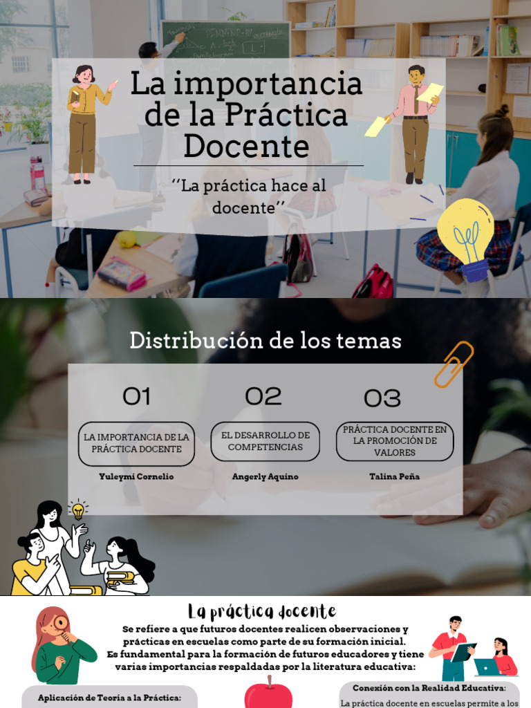 Importancia De La Practica Docente Pdf Enseñando Maestros