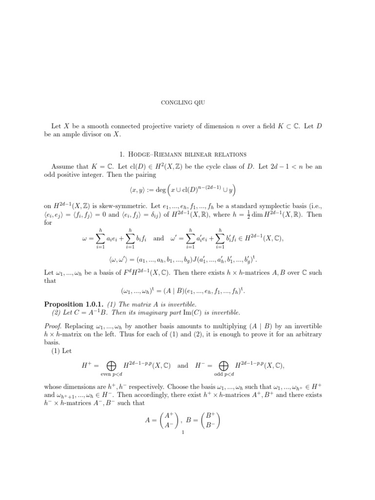 Height and Period | PDF | Differential Geometry | Abstract Algebra