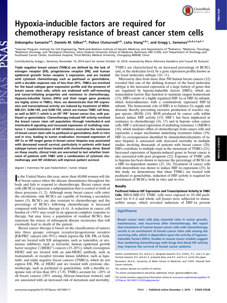 6- 李菲菲（文献阅读) Hypoxia Inducible Factors Are Required for ...