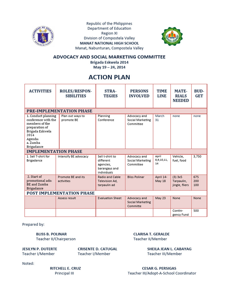 Action-Plan Advocacy | PDF