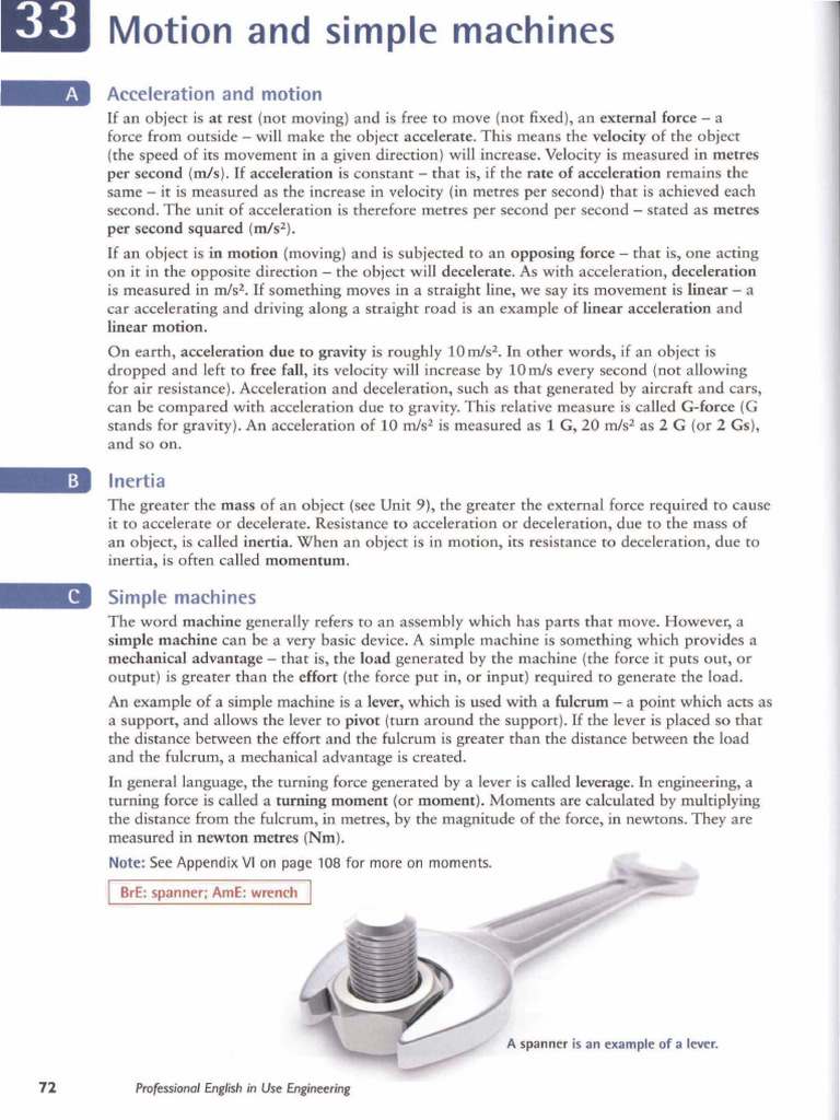 Motion. Energy. Heat | PDF | Lever | Acceleration