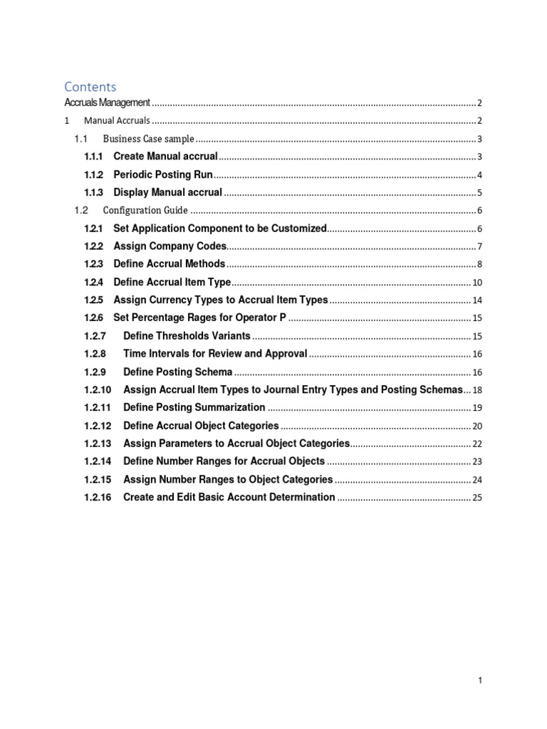 SAP Manual Accruals Configuration Guide | PDF | Accrual | Menu (Computing)