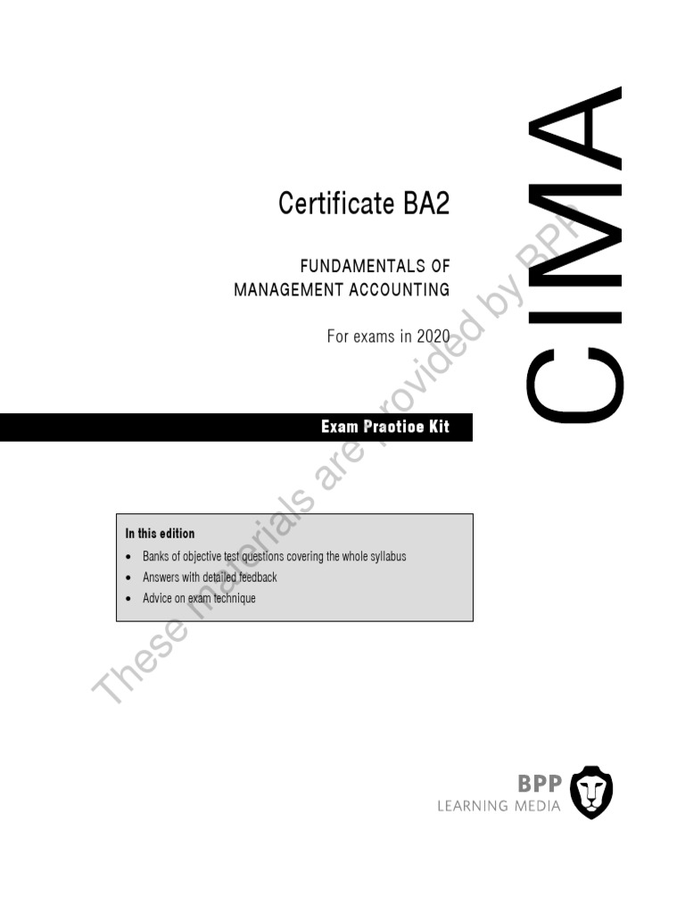 Cima Ba2 RK (Secured) | PDF | Management Accounting | Cost