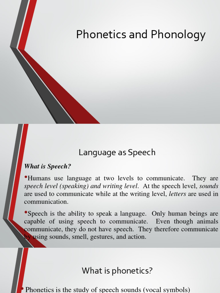 INTRODUCTION TO ENGLISH LANG 1 | PDF | Phonetics | Speech