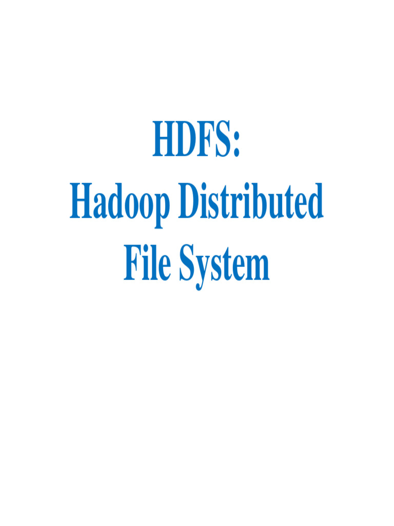 HDFS 79 | PDF | Apache Hadoop | Map Reduce