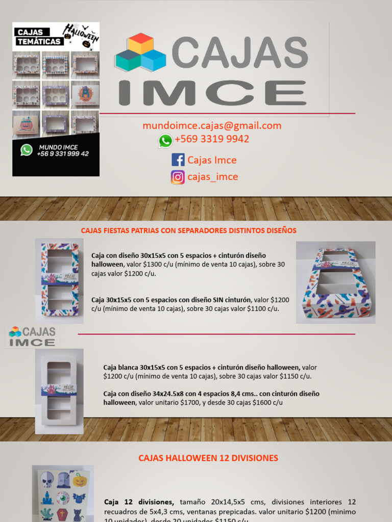 Catálogo de Cajas Imce Temáticas | PDF
