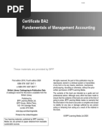 CIMA BA1 Practice PDF | PDF