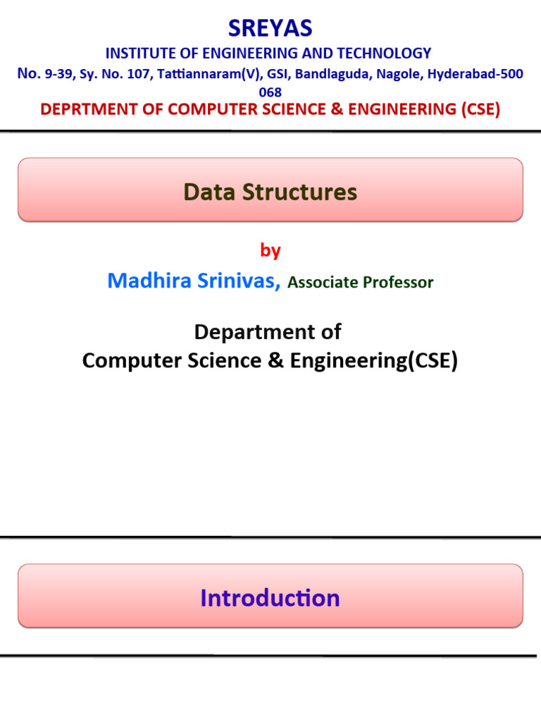 FDP-Day-1 On SLL by Madhira - 05-02-2024 | PDF | Pointer (Computer ...