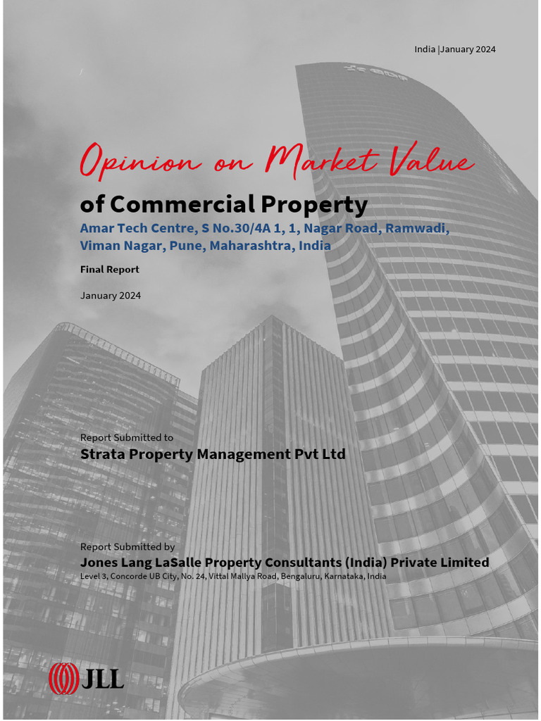 Market Value Report: Amar Tech Centre | PDF | Real Estate Appraisal ...